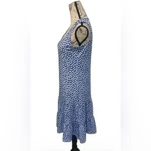 Ivy Lane | Dresses | Blue Polka Dot Scoop Neck Mini Dress | Poshmark